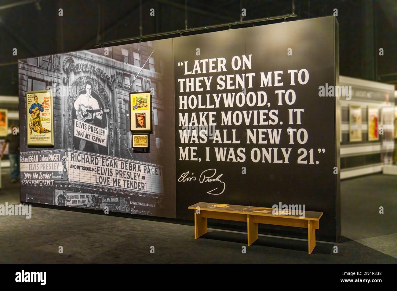 Elvis’ Hollywood Career Display in the Elvis Presley's Memphis ...