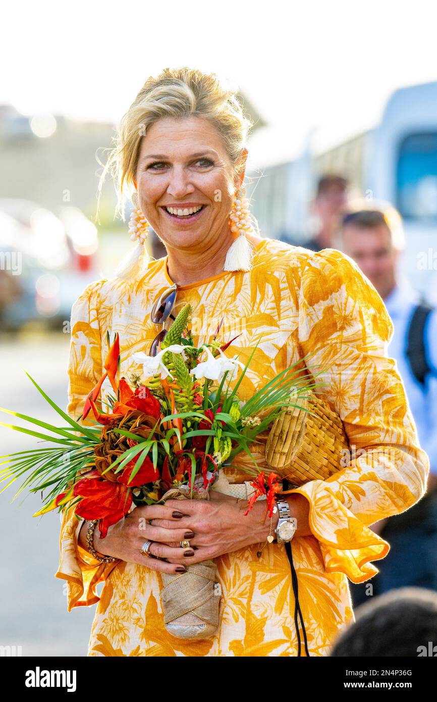 Queen Maxima of the Netherlands during arrival on F.D. Roosevelt ...