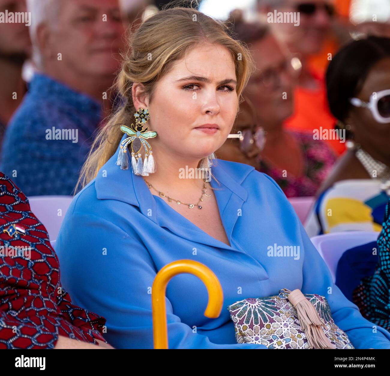 Princess Amalia, Princess of Orange during arrival on F.D. Roosevelt ...
