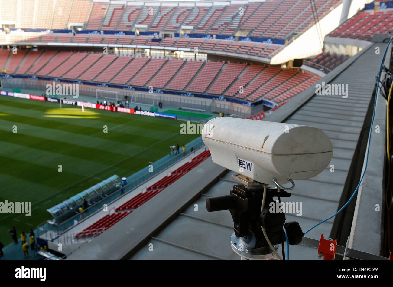 FILE - In this Saturday, Dec. 8, 2012, file photo, a Hawk-Eye camera is ...