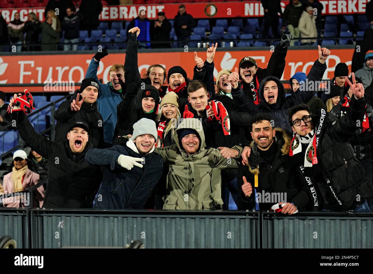 Rotterdam - Feyenoord supporters during the match between Feyenoord v ...