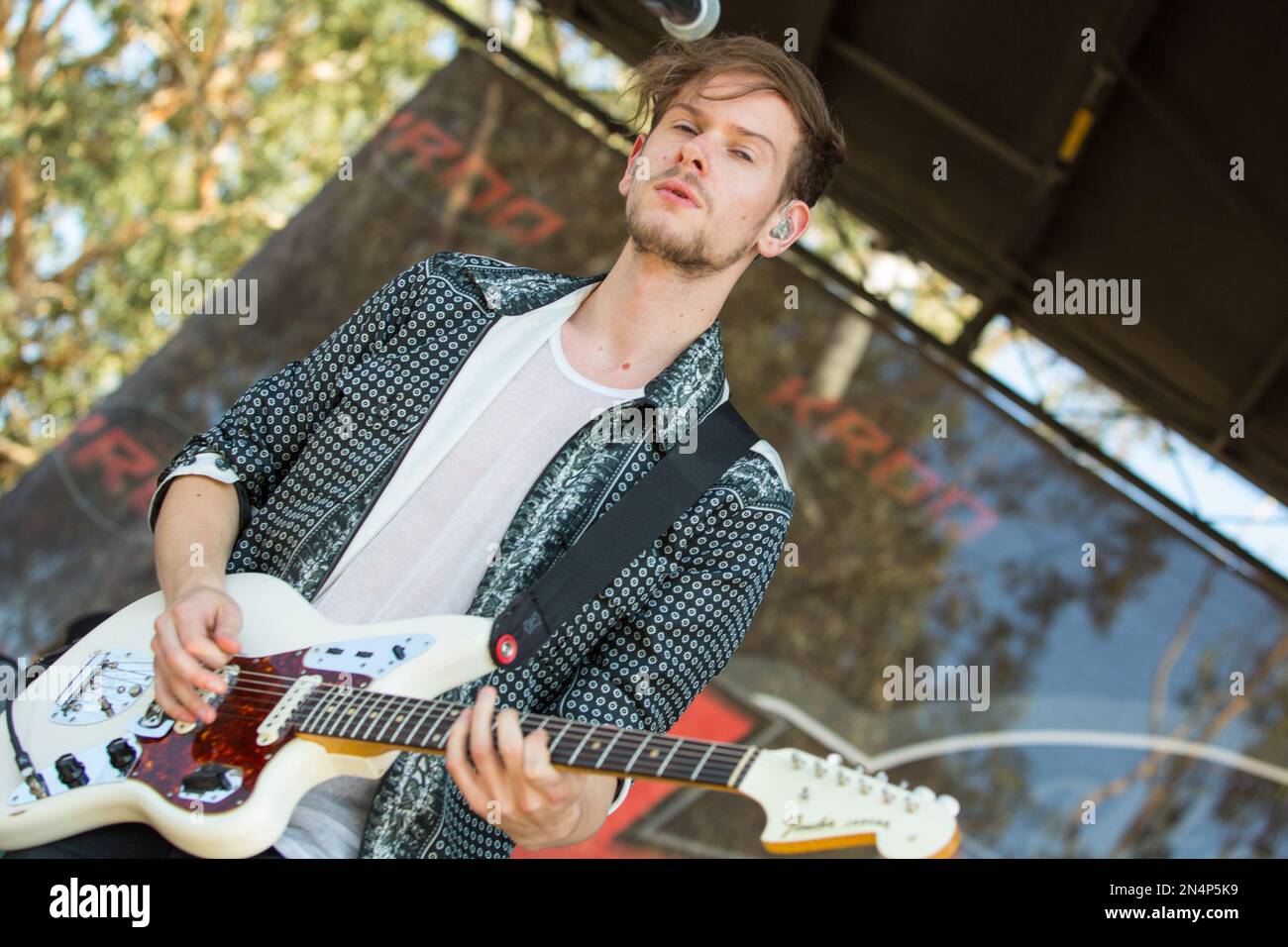 Adam Hann of The 1975 performs on stage during the 22nd KROQ Weenie ...