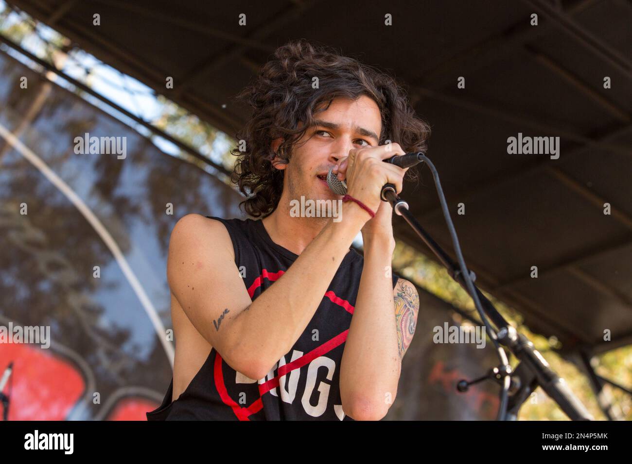 Matthew Healy of The 1975 performs on stage during the 22nd KROQ Weenie ...