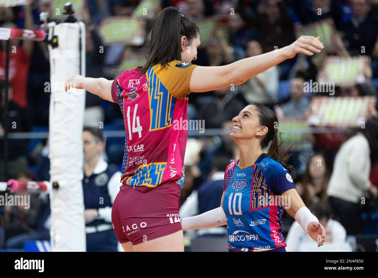 Exultation of Dana Rettke and Beatrice Parrocchiale (Vero Volley Milano ...