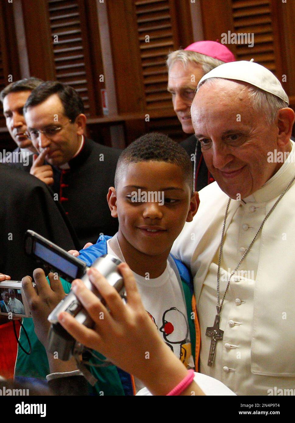 Pope Francis With Poor Children