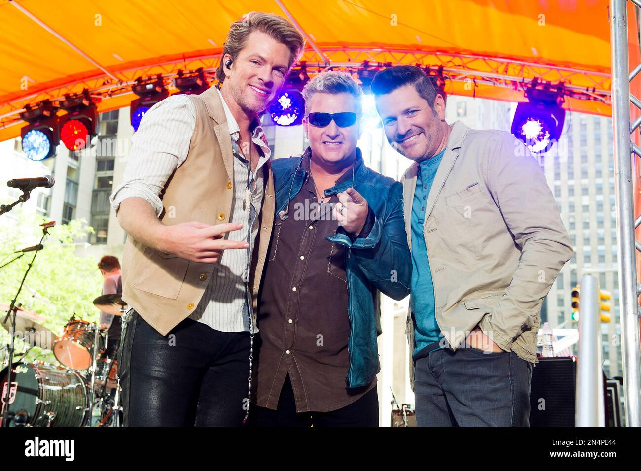 Rascal Flatts band members, from left, Joe Don Rooney, Gary LeVox and ...