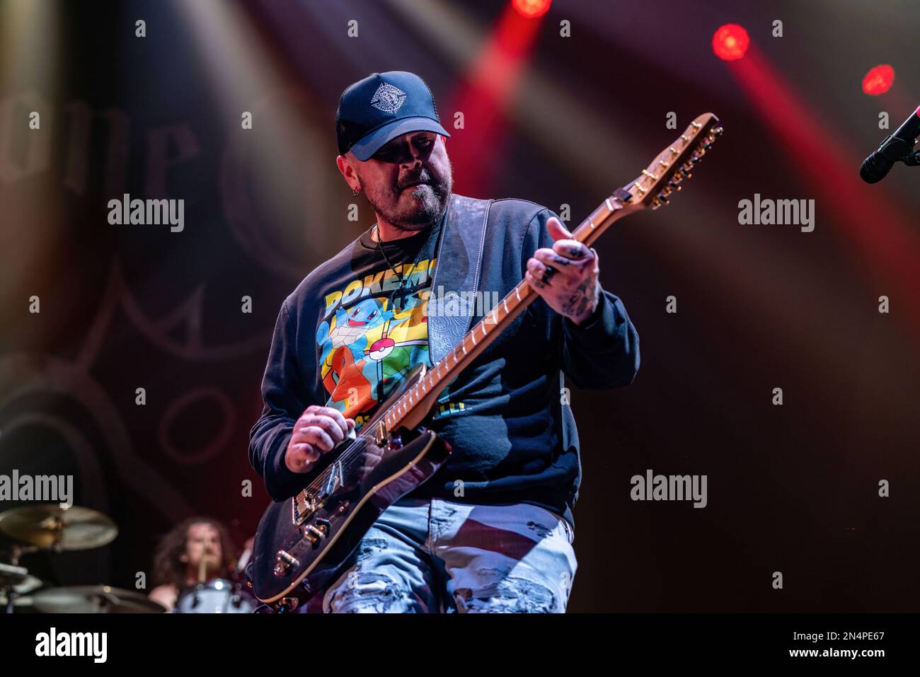 Chris Robertson of band Black Stone Cherry playing live on stage in ...