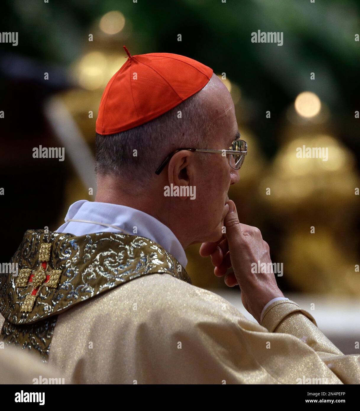 Cardinal Tarcisio Bertone attends the Episcopal Ordination of Mons ...