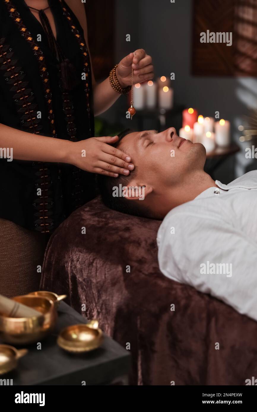 Crystal healer man hi-res stock photography and images - Alamy