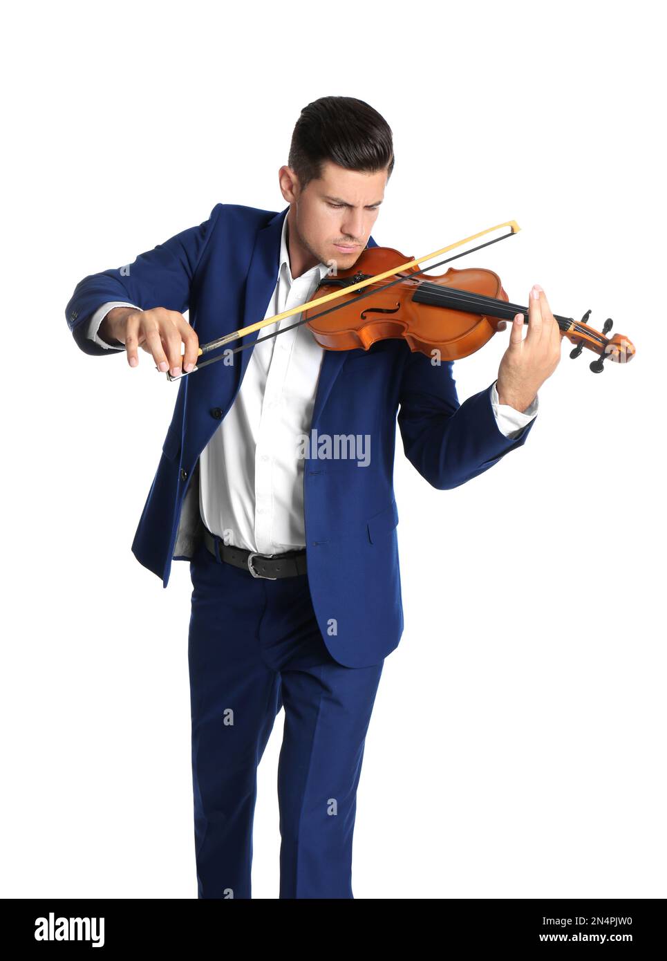 Man playing wooden violin hi-res stock photography and images - Alamy