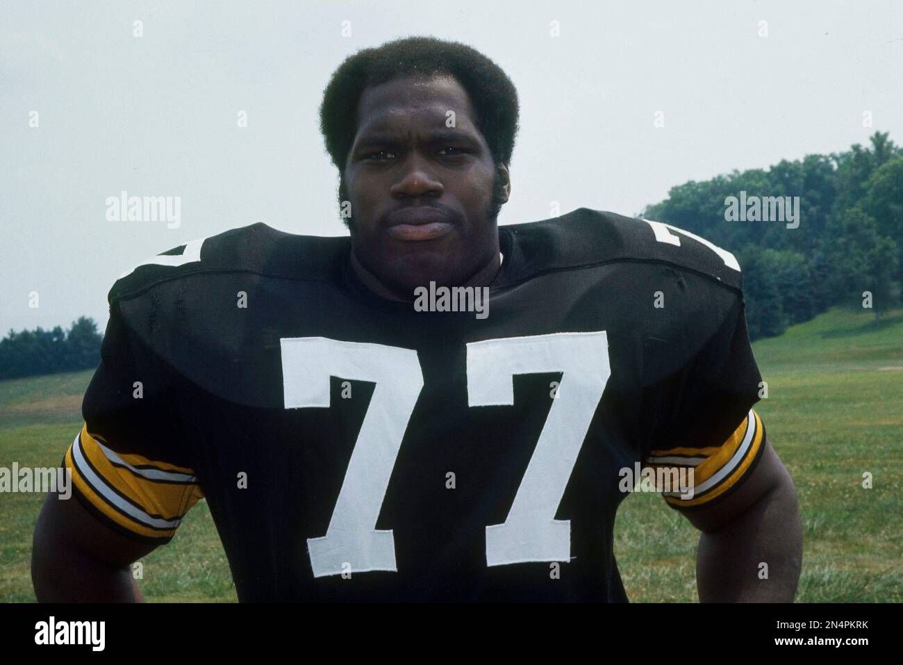 Defensive tackle Charlie Davis of the Pittsburgh Steelers is shown in ...