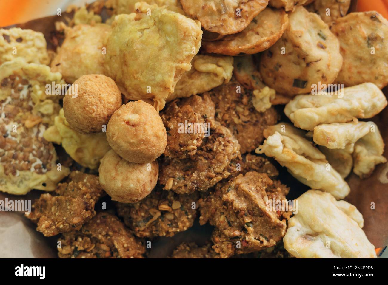 Local snacks from Ponorogo, Indonesia called Lentho made from tolo ...