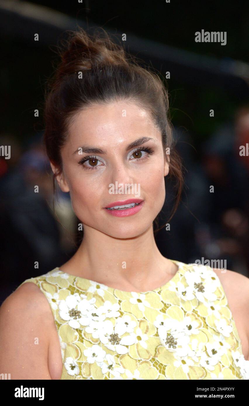 Charlotte Riley poses for photographers at the Edge Of Tomorrow World ...