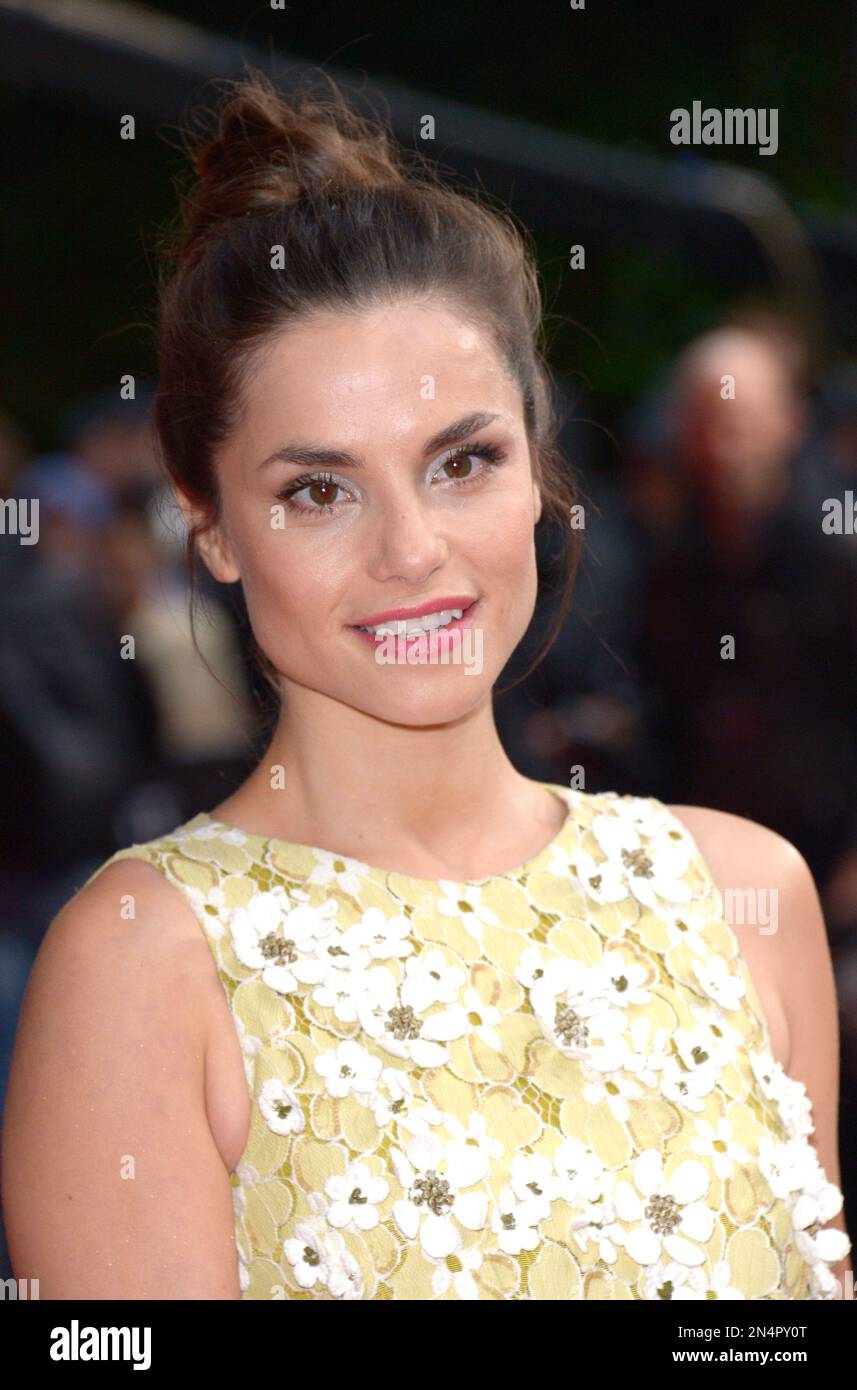 Charlotte Riley poses for photographers at the Edge Of Tomorrow World ...