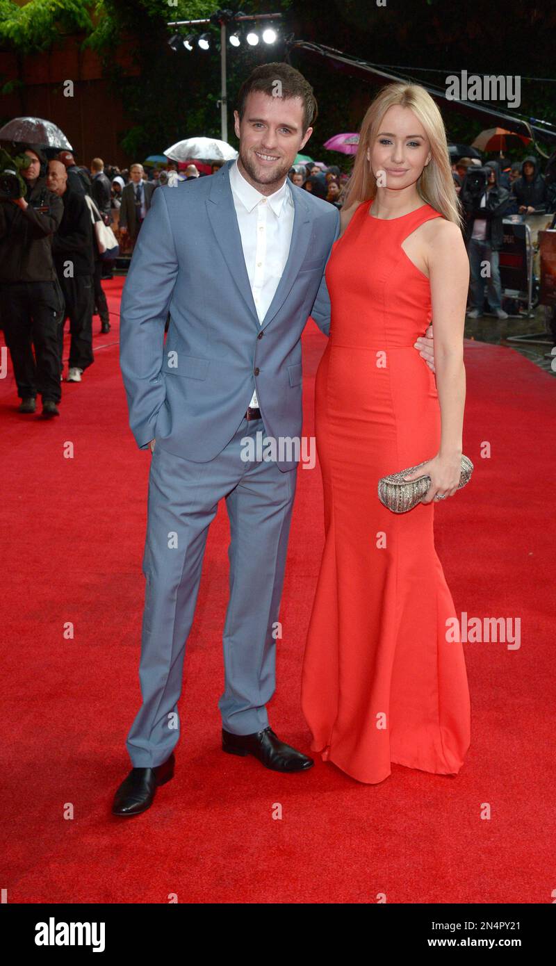 Jonas Armstrong and Sammy Windward pose for photographers at the Edge ...