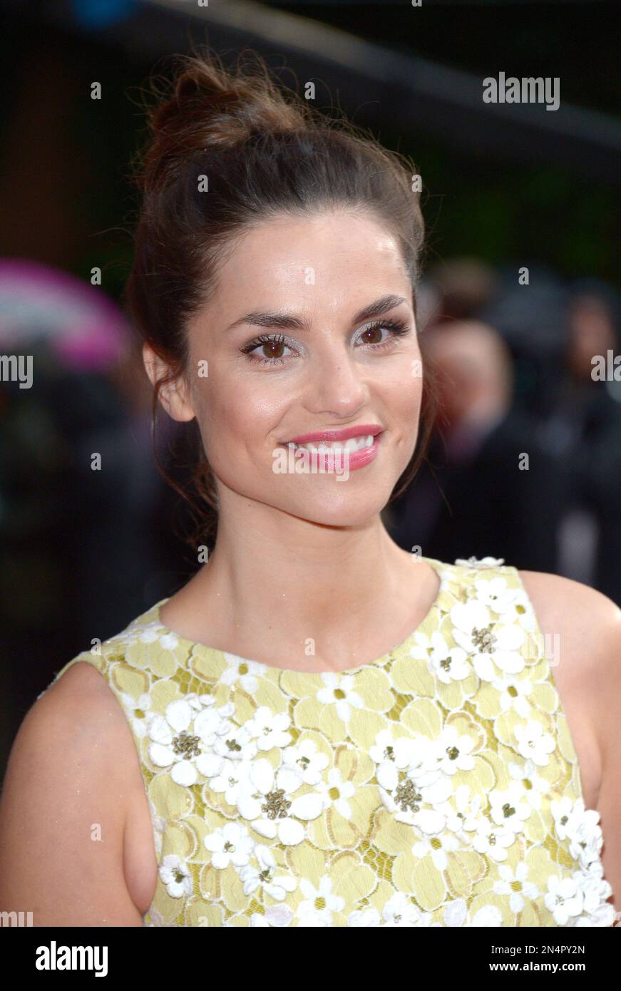 Charlotte Riley poses for photographers at the Edge Of Tomorrow World ...