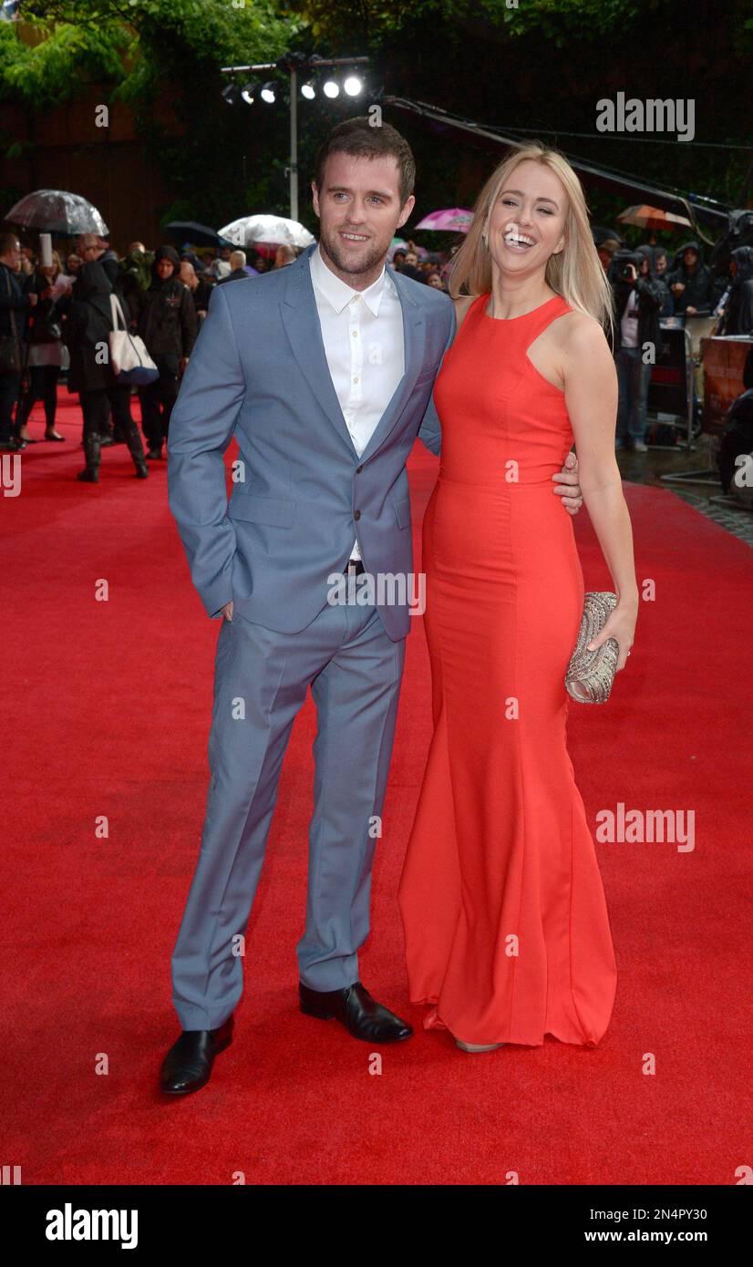 Jonas Armstrong and Sammy Windward pose for photographers at the Edge ...