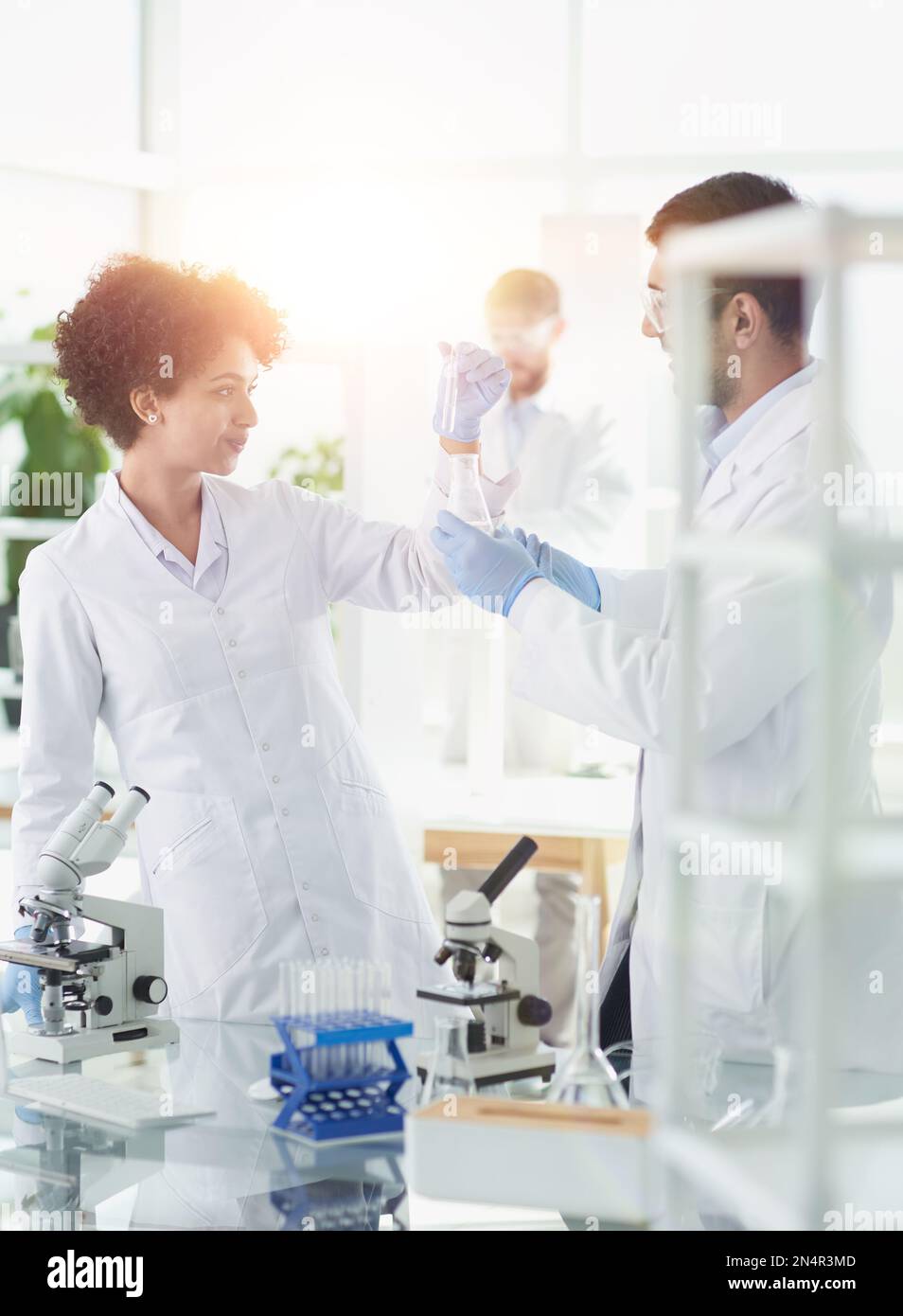 Team of Medical Research Scientists Working on Generation Experimental ...