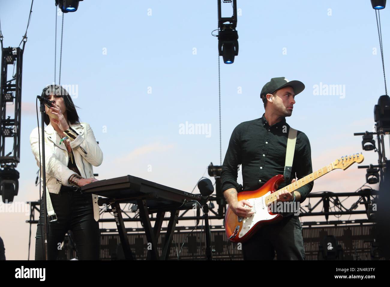 Josh Carter (R), Sarah Barthel and Phantogram performs at The Sasquatch ...