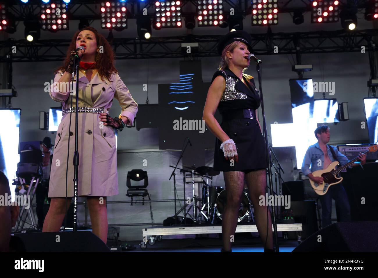 Maya Rudolph (L), Gretchen Lieberum and Princess performs at The ...