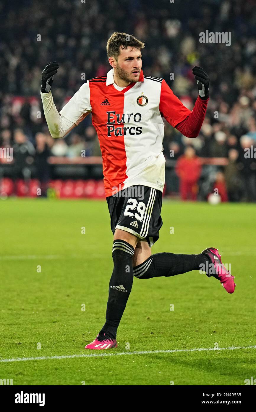 Rotterdam - Santiago Gimenez of Feyenoord during the match between Feyenoord v NEC Nijmegen at ...