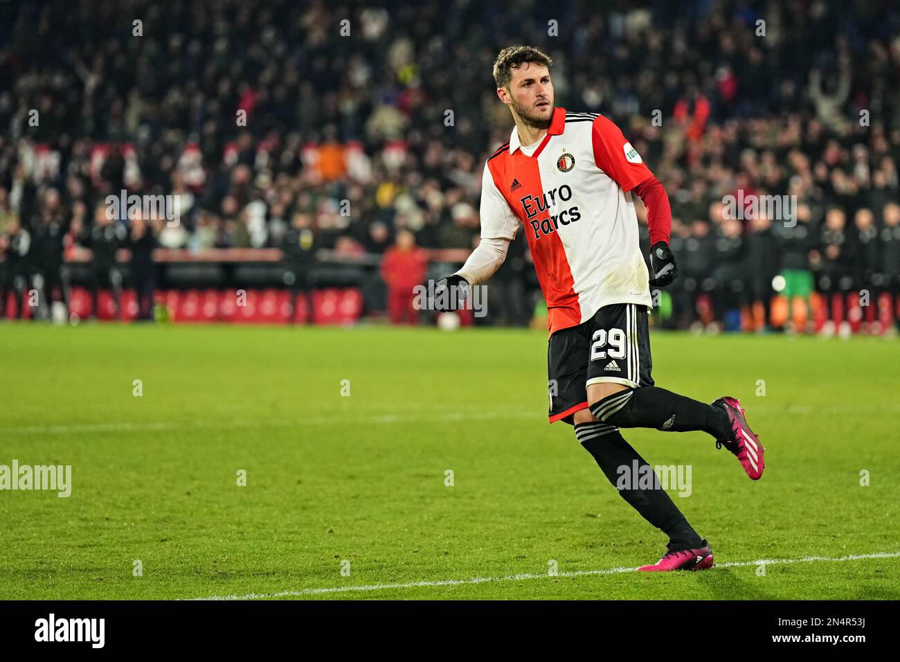 Rotterdam - Santiago Gimenez of Feyenoord during the match between Feyenoord v NEC Nijmegen at ...