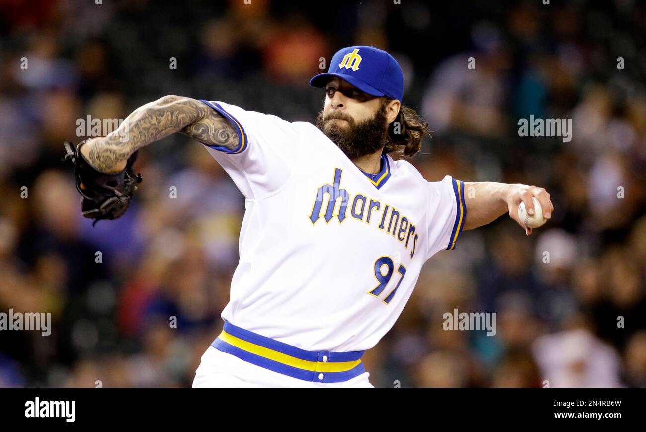 Seattle Mariners relief pitcher Joe Beimel in action against the ...