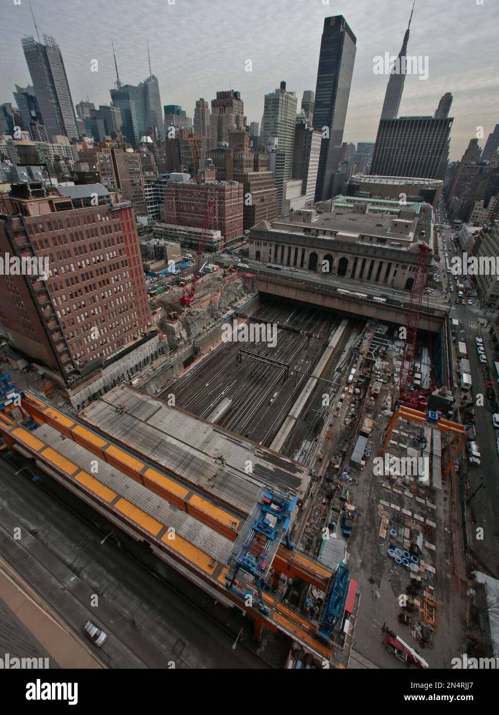 This photo shows ongoing construction of Brookfield Manhattan West ...