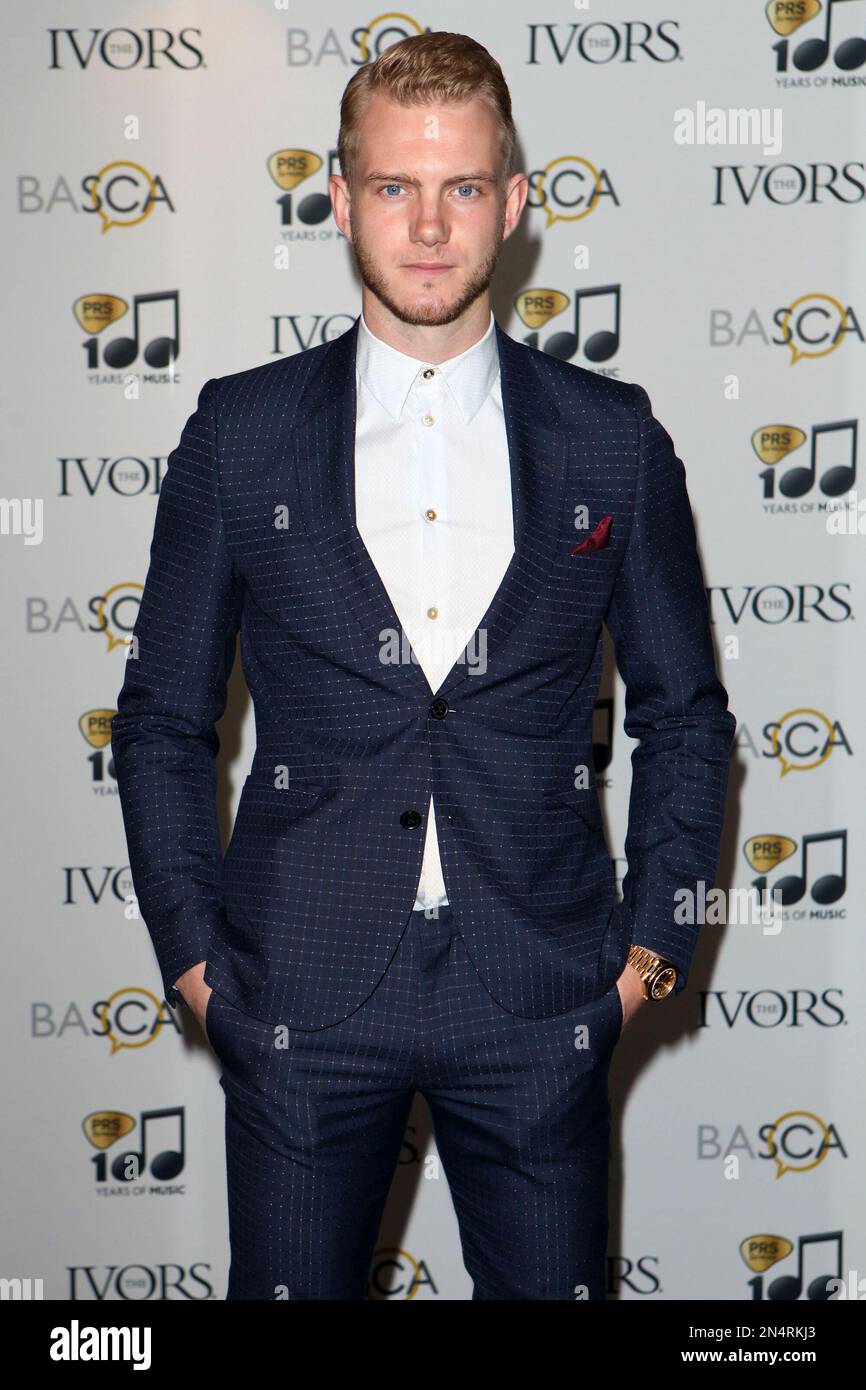 Ed Drewett arriving for the 59th Ivor Novello Awards, at the Grosvenor ...
