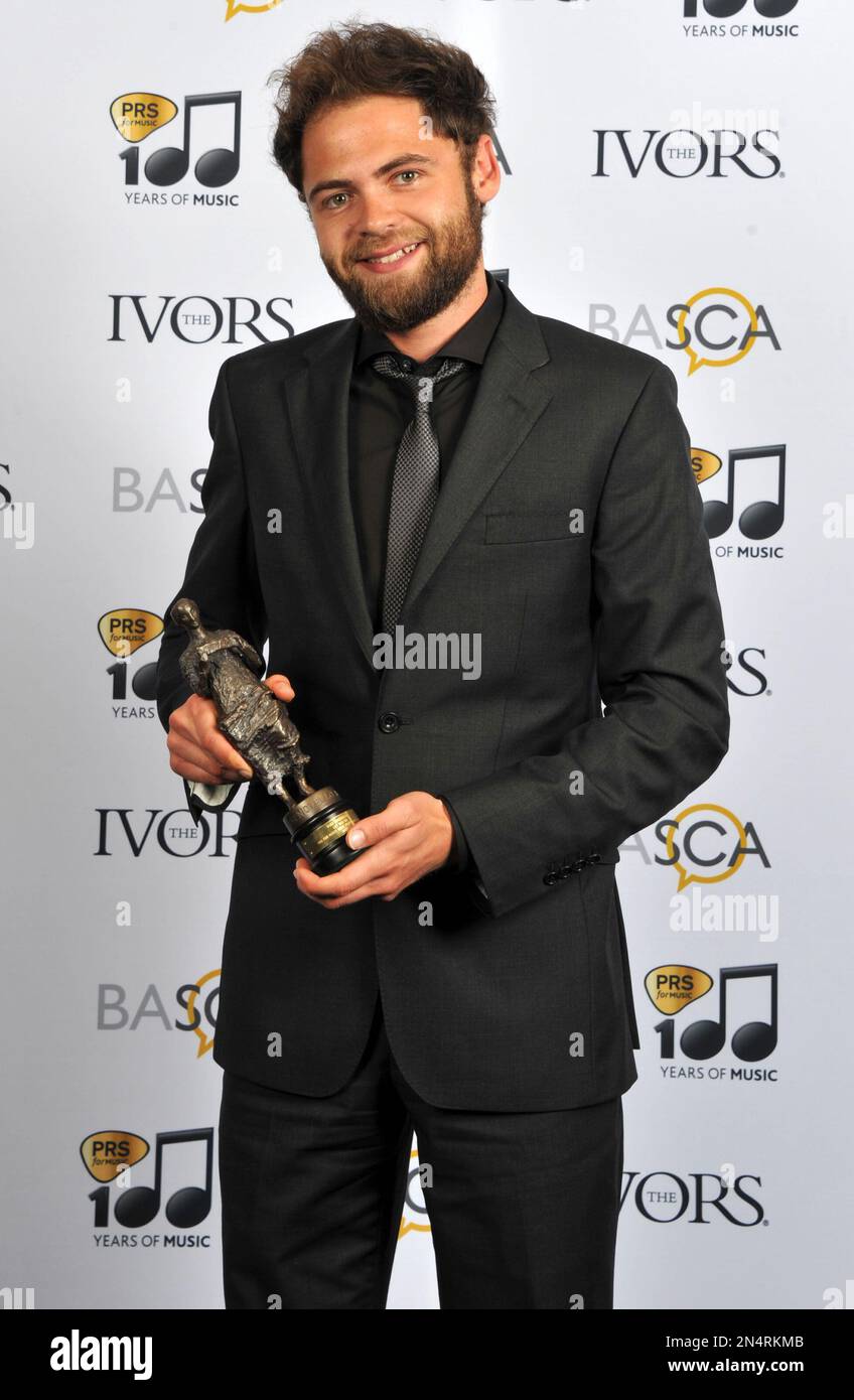 Mike Rosenberg poses with his PRS Most Performed Work Award at the 59th ...