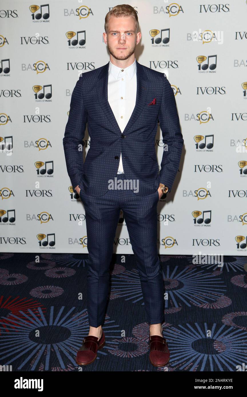 Ed Drewett arriving for the 59th Ivor Novello Awards, at the Grosvenor ...