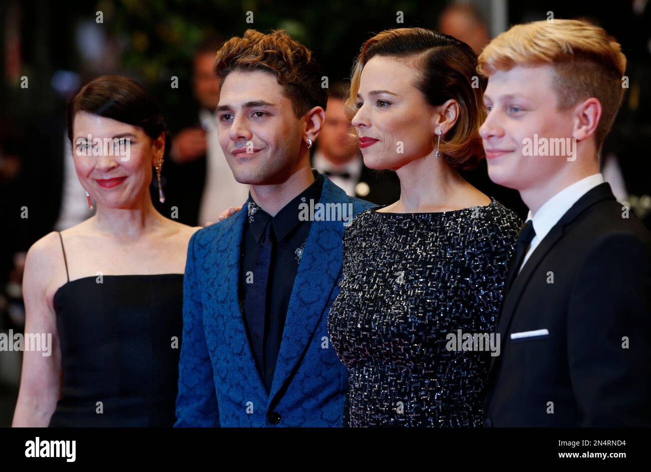 From left, actress Anne Dorval, director Xavier Dolan, actress Suzanne ...