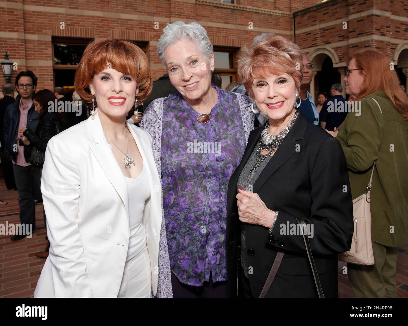 Kat Cramer, Lee Meriwether and Karen Cramer attend a reception for ...