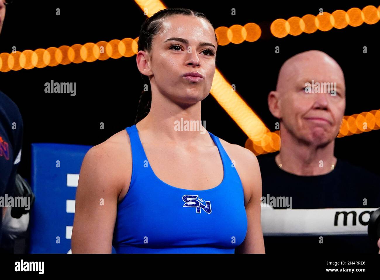 Australia's Skye Nicolson before a women's WBC Silver bantamweight ...