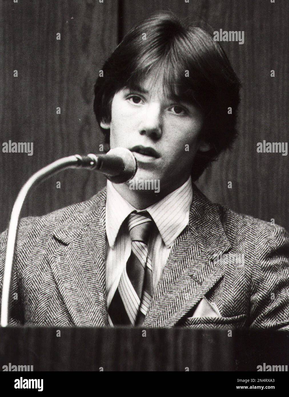 FILE - This is a 1981 file photo of Steven Stayner as he testifies ...