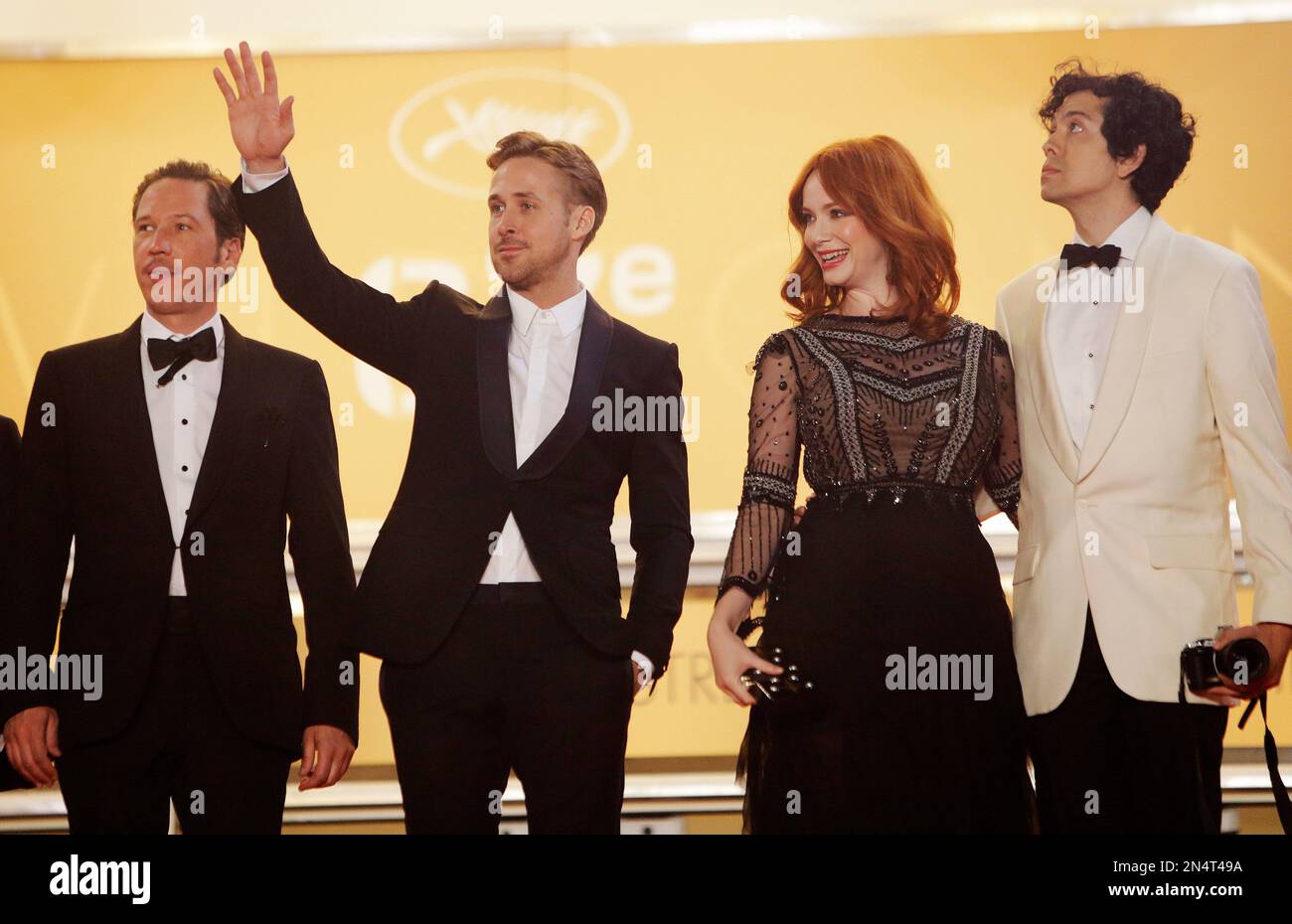 The cast of Lost River, from left, actor Reda Kateb, director Ryan ...