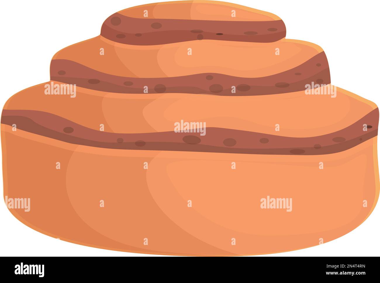 Cuisine cinnamon roll bun icon cartoon vector. Swirl pastry. Bread food ...