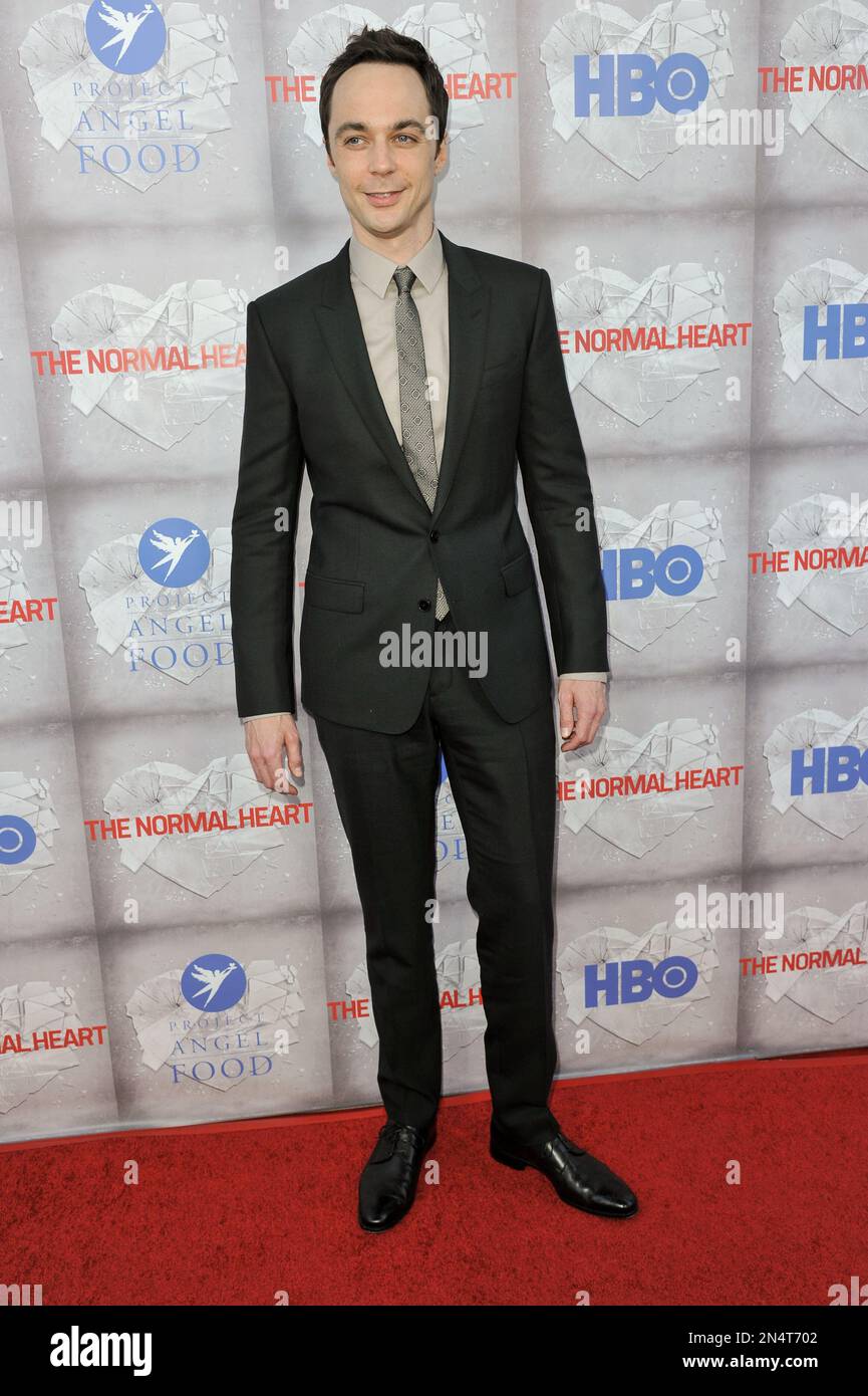 Jim Parsons arrives at the LA Premiere of "The Normal Heart" held at ...