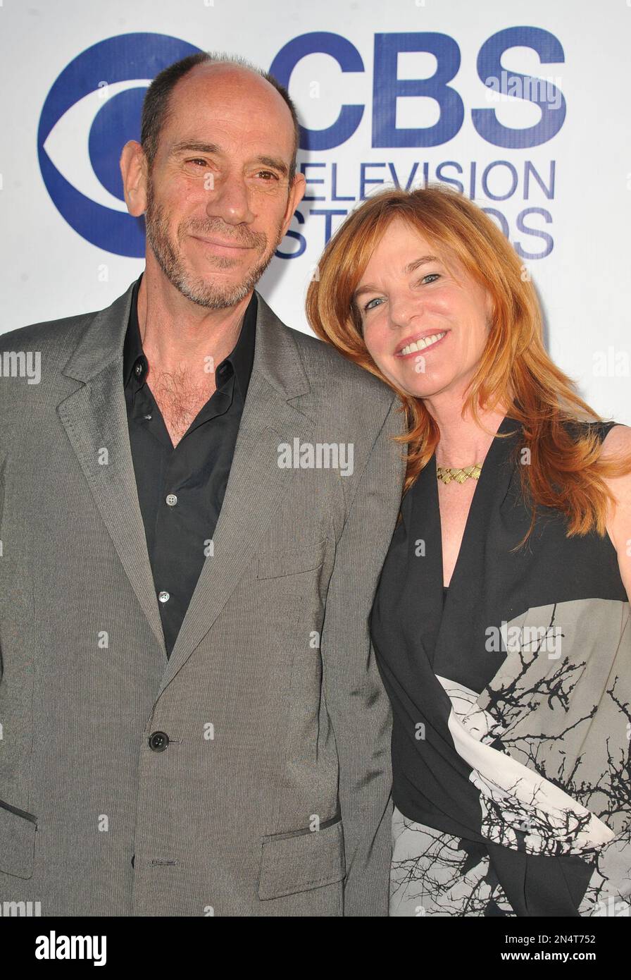 Miguel Ferrer, at left, and Lori Weintraub arrives at CBS Television ...
