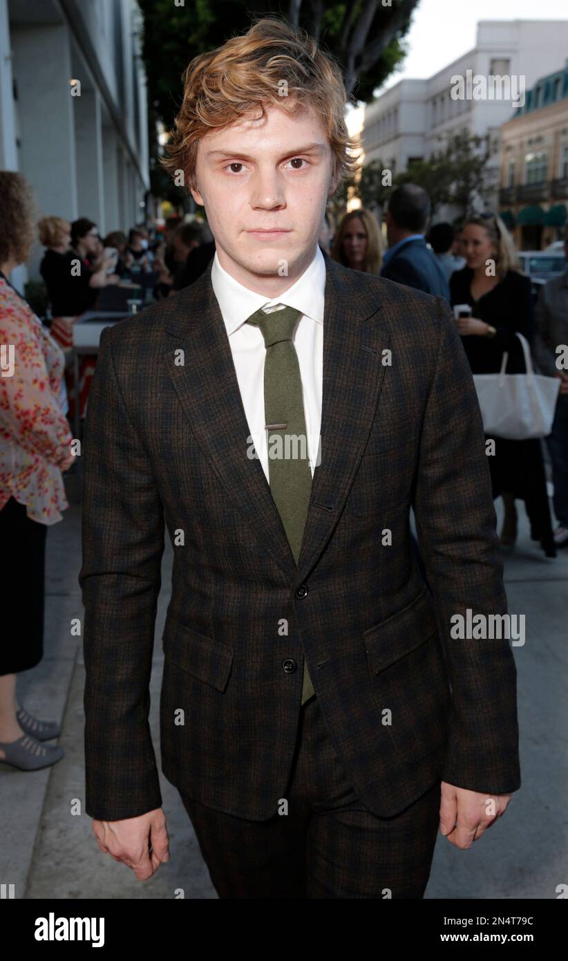 Evan Peters attends the Los Angeles premiere of HBO's 'The Normal Heart ...