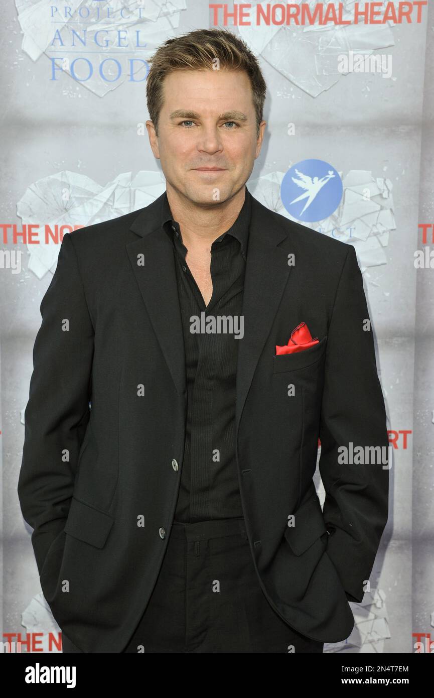 Aaron McPherson arrives at the LA Premiere of "The Normal Heart" held ...