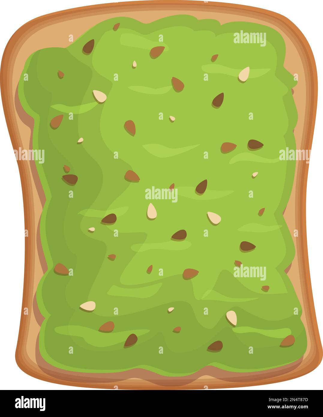 Slice rye bread seeds Stock Vector Images - Alamy