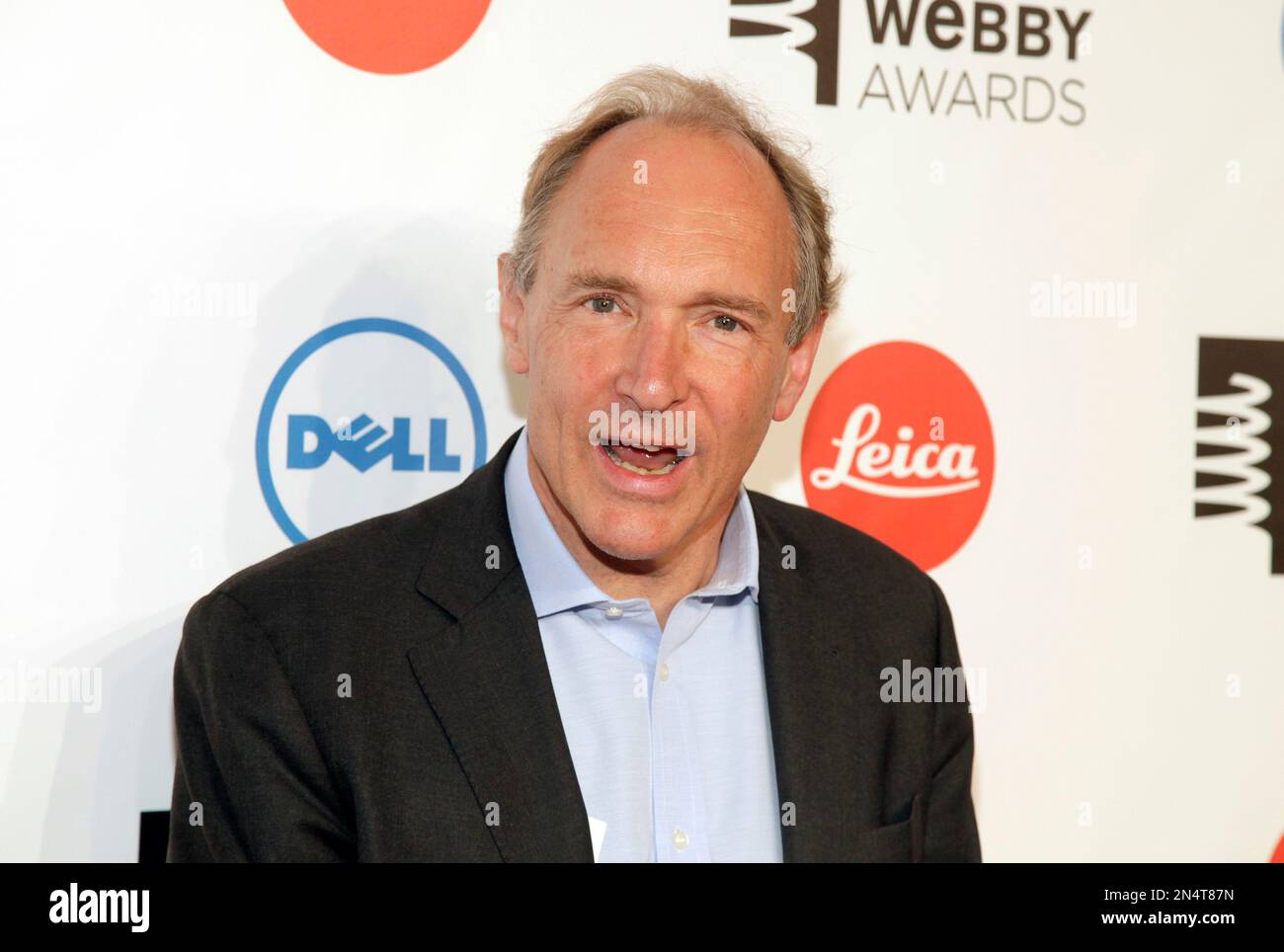 World Wide Web inventor Tim Berners-Lee attends the 2014 Webby Awards ...