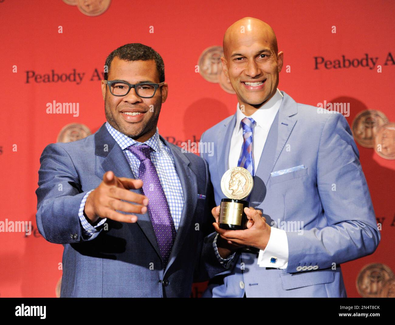 The stars of "Key and Peele" Jordan Peele, left, and Keegan-Michael Key ...