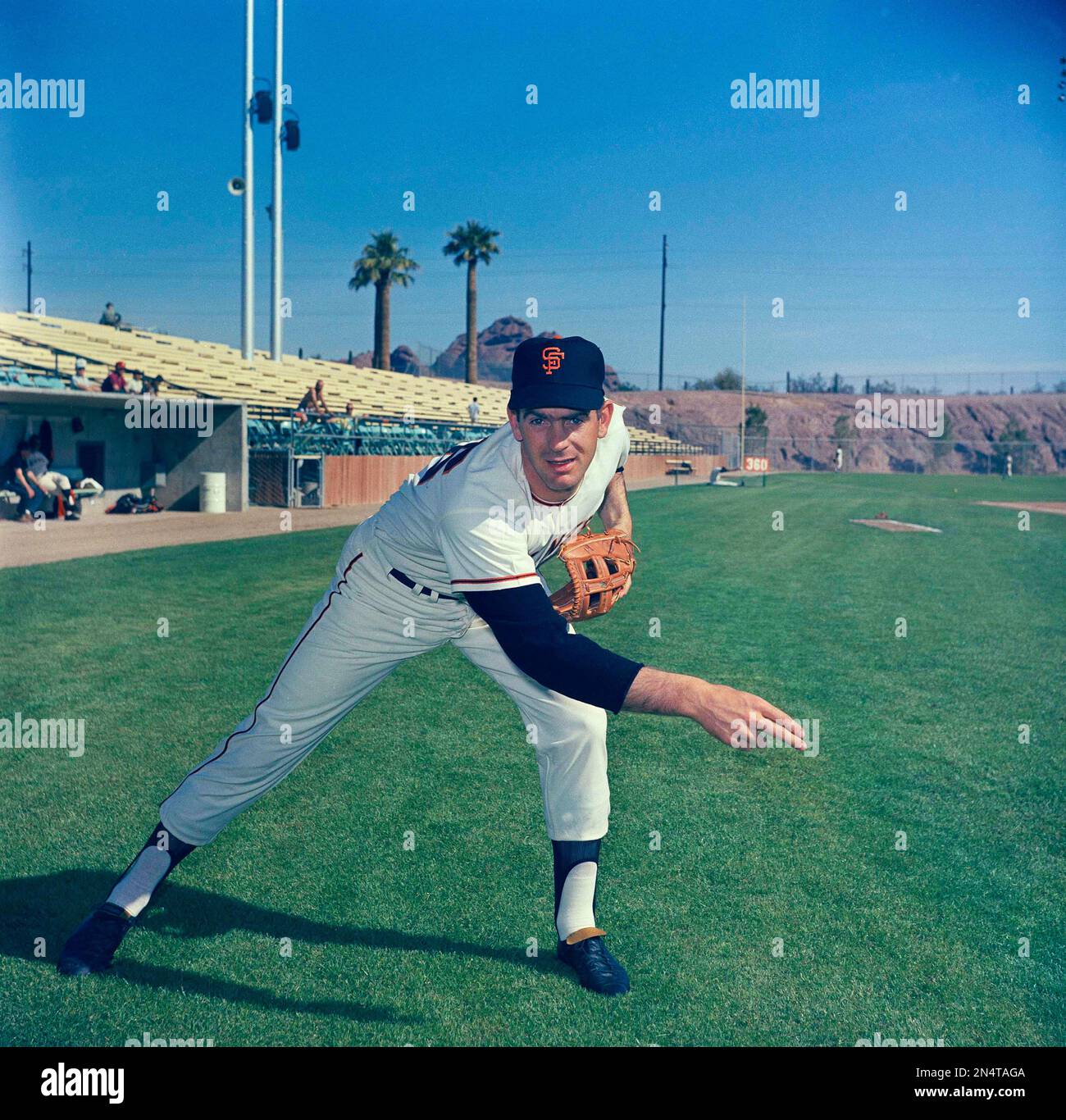 Gaylord Perry, pitcher for the San Francisco Giants, is seen in posed ...