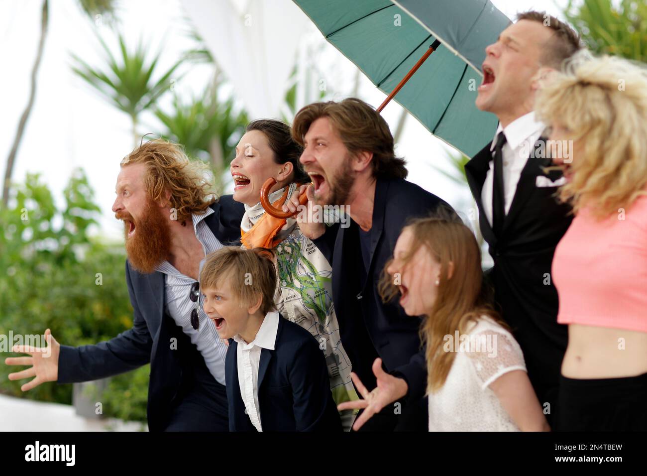 From left, actor Kristofer Hivju, actor Vincent Wettergren, actress ...