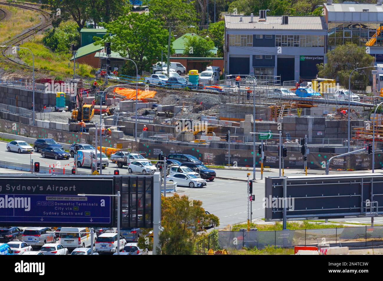 Construction of the 'Sydney Gateway' project in Sydney, Australia ...