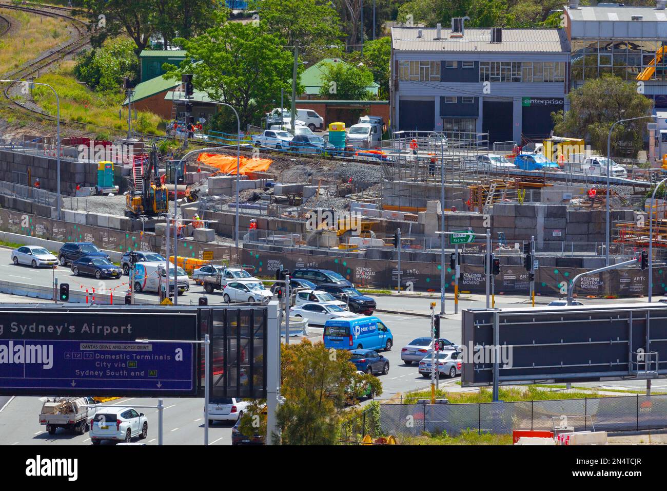 Construction of the 'Sydney Gateway' project in Sydney, Australia ...