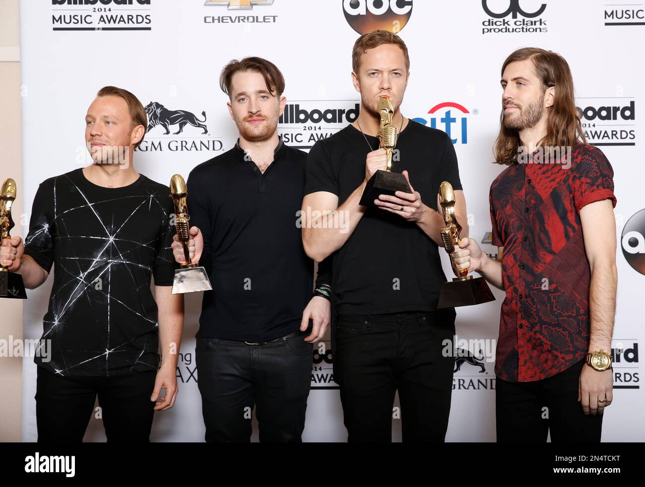 Ben McKee, and from left, Daniel Platzman, Dan Reynolds, and Wayne ...