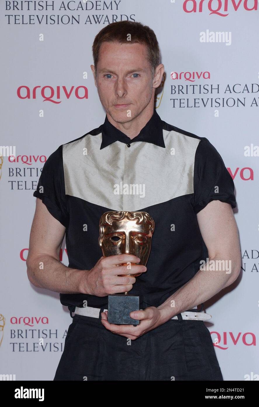 Sean Harris with his Award for Leading Actor in Southcliffe in the ...